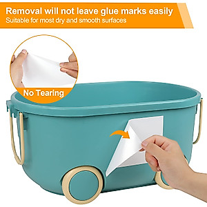 150 Pcs Labels for Storage Bins, 6 X 4 Inch Removable Labels for Storage Bins, Tear Resistant No Residue Storage Bin Labels, Matte White Blank Box Labels for School, Home, Business