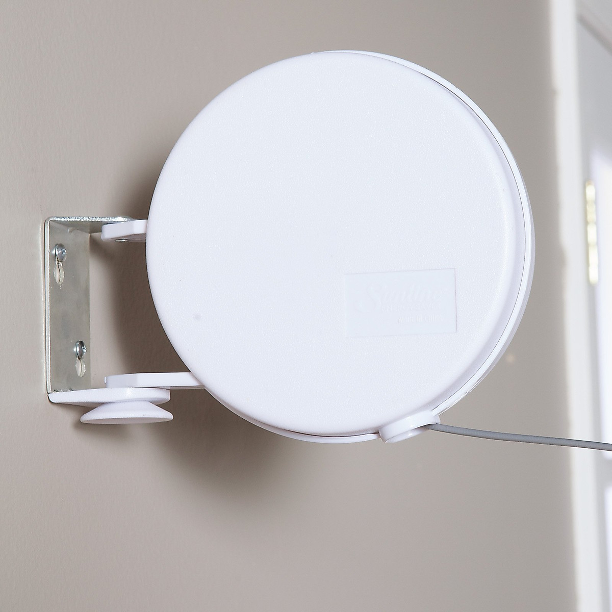 Household Essentials R-400 Single Line Retractable Clothesline | 40 Feet for Hanging Laundry, White