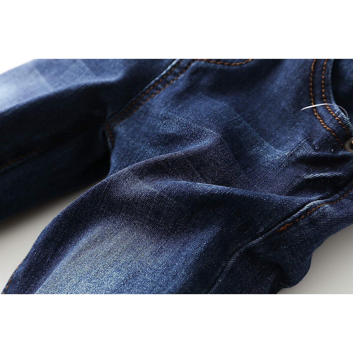 KIDSCOOL SPACE Baby Boy Girl Jean Overalls,Toddler Slim Cute Denim Jumper,Blue,12-18 Months