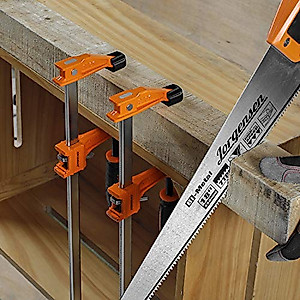 Jorgensen 2-pack Medium Duty Steel Bar Clamp Set with 600 lbs Load limit, 24-inch
