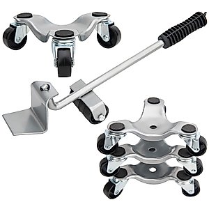 Furniture Moving Dolly, Furniture Tri Dolly, 3 Wheel Movers Dolly for Moving Heavy Furniture, 330LB Load Capacity, Furniture Moving Wheels 4 Pack, 6-Inch Steel Tri-Dolly with Lifter