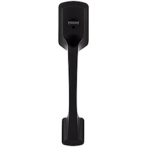 Kwikset Prague Handle Only w/Pismo Knob in Matte Black with Microban