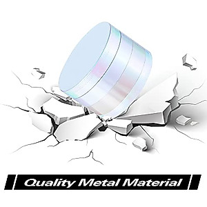 HeezeeBeezee Spice Grinder 2.5 inch (White Rainbow)