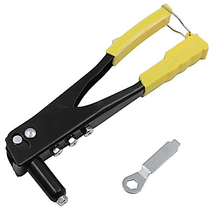 YÁSEZ 10 Inch Single Handle Manual Riveter Gifts for DIY Enthusiasts to Car Mechanics Works Great for Fastening Metal Plastic
