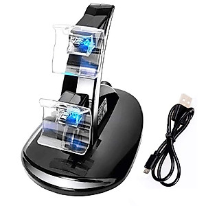 OSTENT LED Light Dual Charging Dock Station Charger for Xbox One Controller
