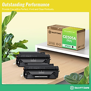 S SMARTOMNI 2pk Compatible Toner Cartridge Replacement for HP 05A 80A CE505A CF280A Using with HP Laserjet p2035 p2055dn p2035n p2055 p2055dn p2055d Pro 400 m401n m401dne m425dn m401dw Printer Toner