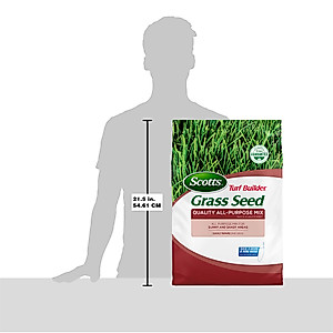 Scotts Turf Builder Grass Seed Quality All-Purpose Mix for Sunny and Shady Areas, 20 lbs.