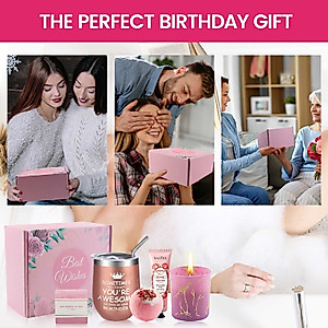 VIVADORN Birthday Gifts for Women, Relaxing Spa Gift Basket Set, Mom, Sister, Female Friends, Coworker, Wife, Girlfriend, Daughter, Unique Gifts for Women Who Have Everything