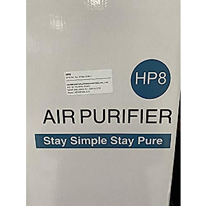 SimPure HP8 Air Purifier for Home Large Room & Bedroom & Office, Quiet True HEPA Filter Air Cleaner for Allergies, Pets, Smokers, Eliminates Allergens, Smoke, Odors, Dust, Pets Hair Dander, Mold