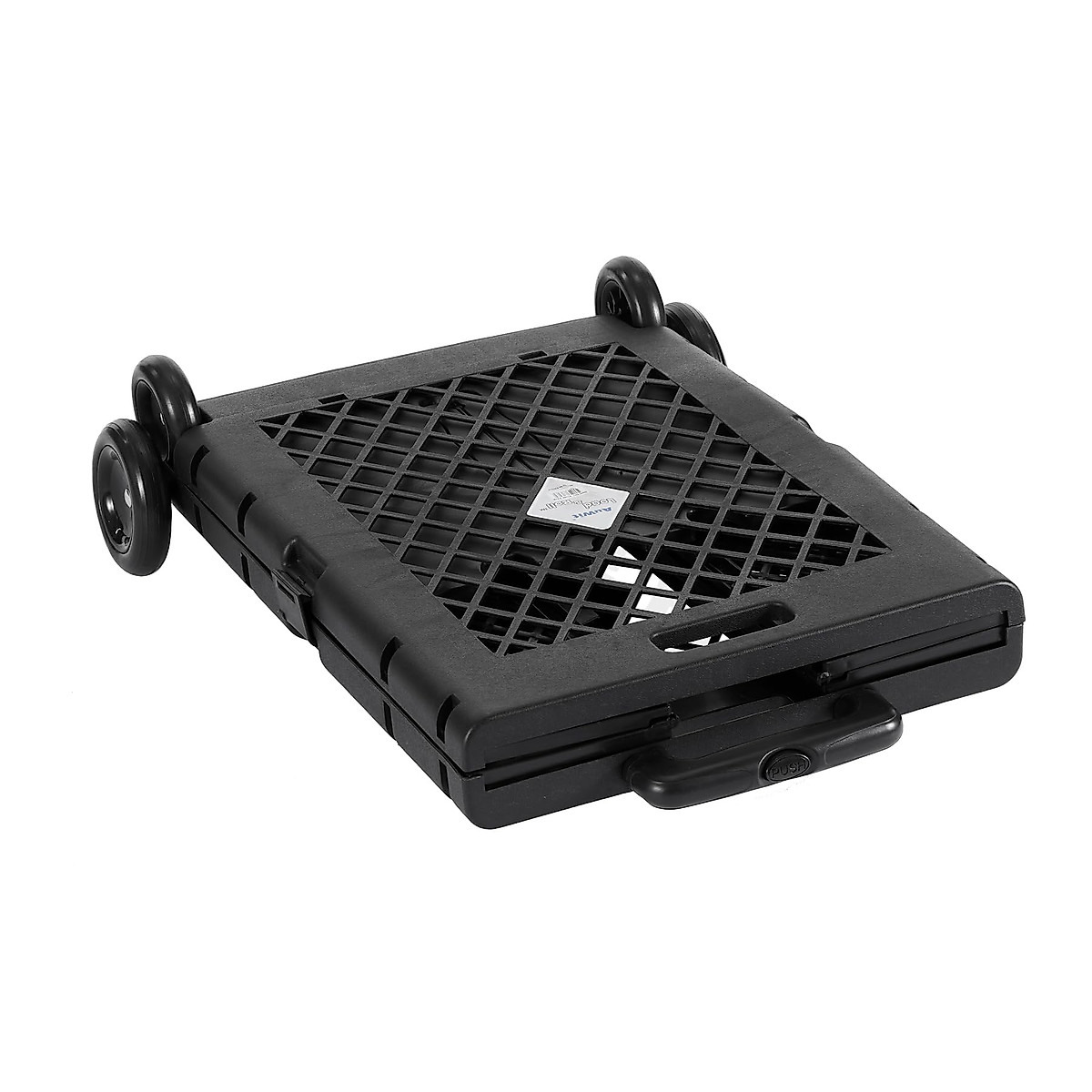 Foldable Portable Shopping Cart with Wheels -Rolling Utility Cart/Folding Dolly - 55/80Lbs Capacity-Large