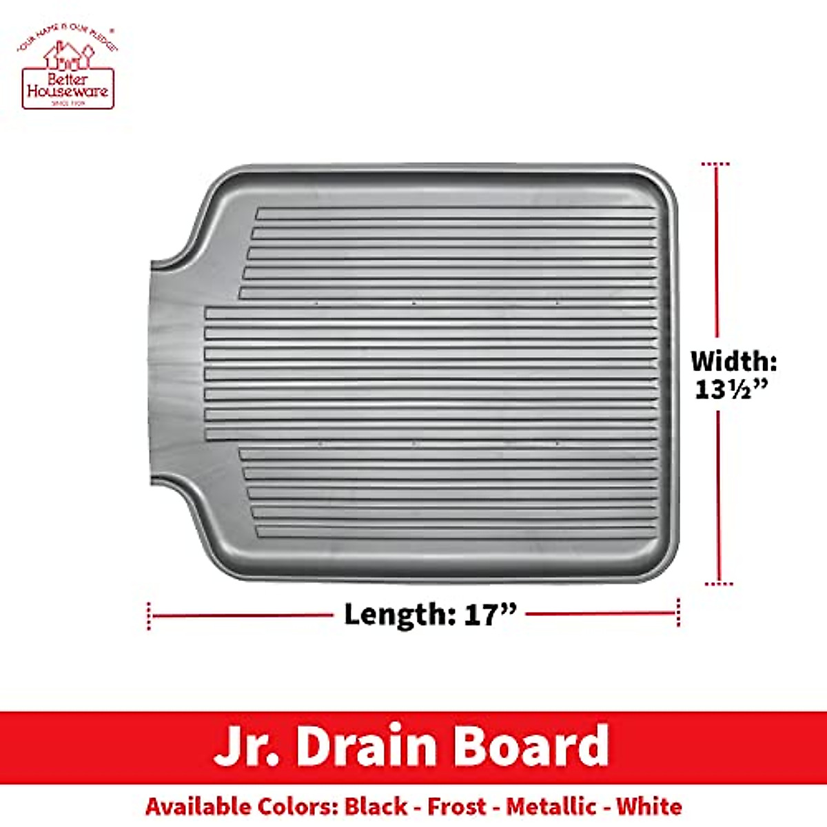 Better Houseware 1482/W Junior Drain Board, White