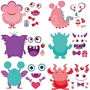 Zonon 24 Pack Valentines Day Cards Craft Kits for Kids, DIY Craft Ornament Valentine Class Game Activities Make Your Own Valentine Cards for Preschool Kindergarten Game