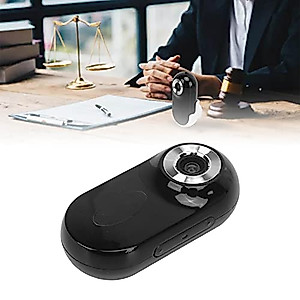 Airshi Body Camera, Rugged Sports Camera 1080P HD Outdoor Portable 30fps Image Clip Design for Hiking (Black)