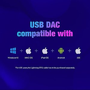 HIDIZS DH80S Portable Balanced DAC & AMP, Supports MQA Audio Technology, DSD64/128 Portable Audio Decoding Amplifier, 4.4mm/3.5mm Port Output for Windows 10/Mac OS/iPad OS/Android/iOS System (Black)