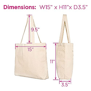 Canvas Tote Bag, Animal Design, Heavy Duty Gusseted, 100% Natural Cotton, for Shopping, Grocery, Laptop, School Books (T-ALPACA)