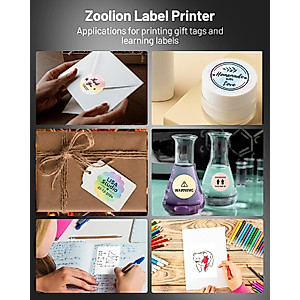 Bluetooth Shipping Label Printer for Small Business & Home Use, Thermal Printer Supports 4x6 Inch Thermal Labels, Compatible with Phones & Laptops. Label Printer for USPS Esty eBay Shopify UPS Amazon