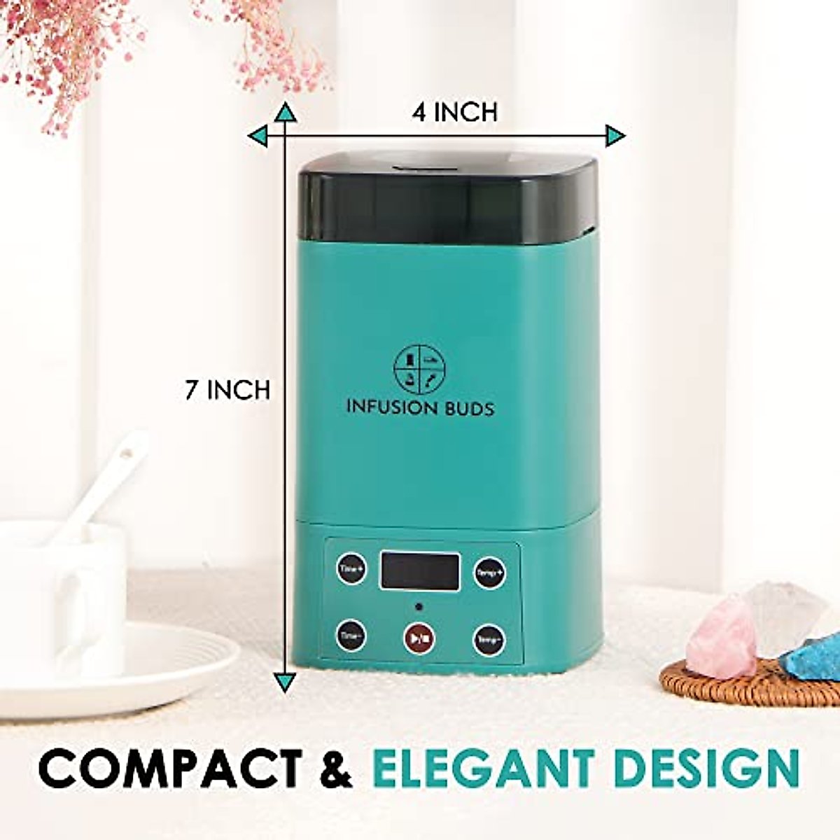 Decarboxylator Machine For Herbs- Decarb Box with Smell Proof Canister. Decarb Machine Magically Activates Herbs for Infusion of Butters, OIls and Tinctures - Odorless and Easy To Use- eBook Included!