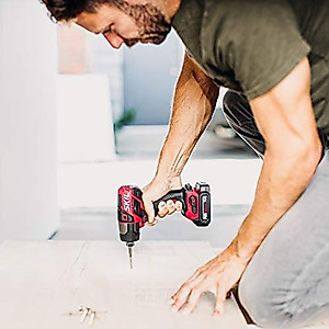 SKIL 2-Tool Drill Combo Kit: PWR CORE 12 Brushless 12V 1/2" Cordless Drill Driver & Brushless 1/4" Hex Cordless Impact Driver, Includes 2.0Ah Lithium Battery & PWR JUMP Charger - CB742901, Red