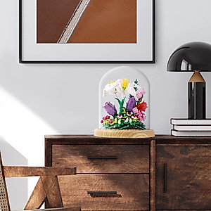 CEACYDIK Creative Bonsai Flower Building Bricks Building Blocks Set for Adults and Kids (Lily Bonsai Flower)