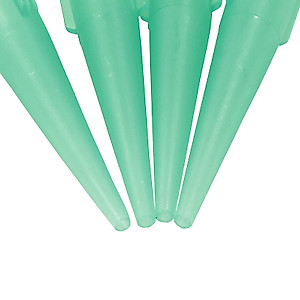 Zorveiio 50 Pack 18Ga 1.18 Inch Blunt Tip Dispensing Neddle,Green Plastic Syringe Blunt Tip Neddle,Tapered Luer Lock Dispensing Needles for Industrial Use