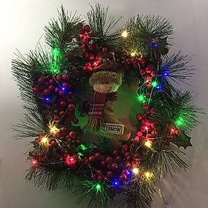 2 Pack Battery Operated Mini Lights,Indoor Led Fairy Lights with Timer 6 Hours on/18 Hours off for Bedroom Wedding Party Decorations,30 Count Leds,10 Feet Silver Wire(Multi color)