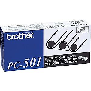 Brother Pc501 Thermal Transfer Print Cartridge, Black - in Retail Packaging