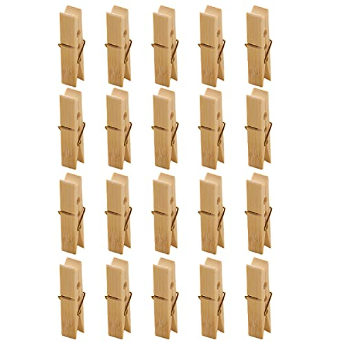 120pcs Practical Quilt Wood Houseware Clothespin, Clothesline Snack Bamboo Paper Clothespins, with Cm, Drying Multi Pegs Duty Crafts, Photo Organizer Food Hardwood Non Portable