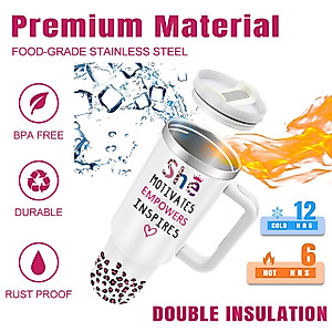 Boss Day Gifts for Her - Boss Gifts for Women - Boss Lady Gifts Tumbler, Gifts for Boss Woman, Boss Birthday Gifts for Women, Boss Gifts for Christmas, Boss Tumbler Cup (40 oz，with Lid and Straw)