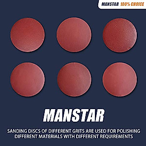 30 PCS 9-Inch Assorted PSA Aluminum Oxide Sanding Disc,NO-Hole Self Stick
