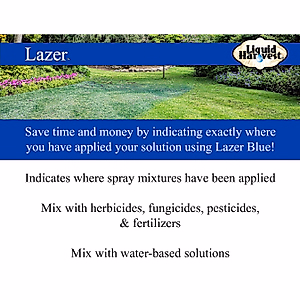 Liquid Harvest Lazer Blue Spray Pattern Indicator 32 oz, Surfactant 32 oz, and Mesotrione 32 oz Bundle for Effective Weed Control