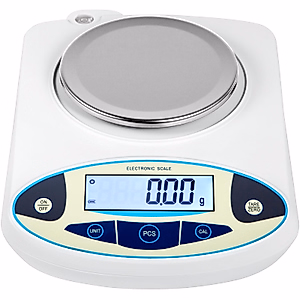 VEVOR Lab Scale Analytical Balance, 3000g x 0.01g Accuracy High Precision Lab Scale 13 Units Conversion Scientific Digital Laboratory Balance Scale for Lab, Jewelry, Industrial, Business(3000g, 0.01g)