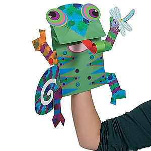 READY 2 LEARN Paper Bag Puppet Pets - 238 Pieces - 6 Animals - Puppet Making Kit for Kids Ages 3-5 - Inspire Creativity, Storytelling and Role Play