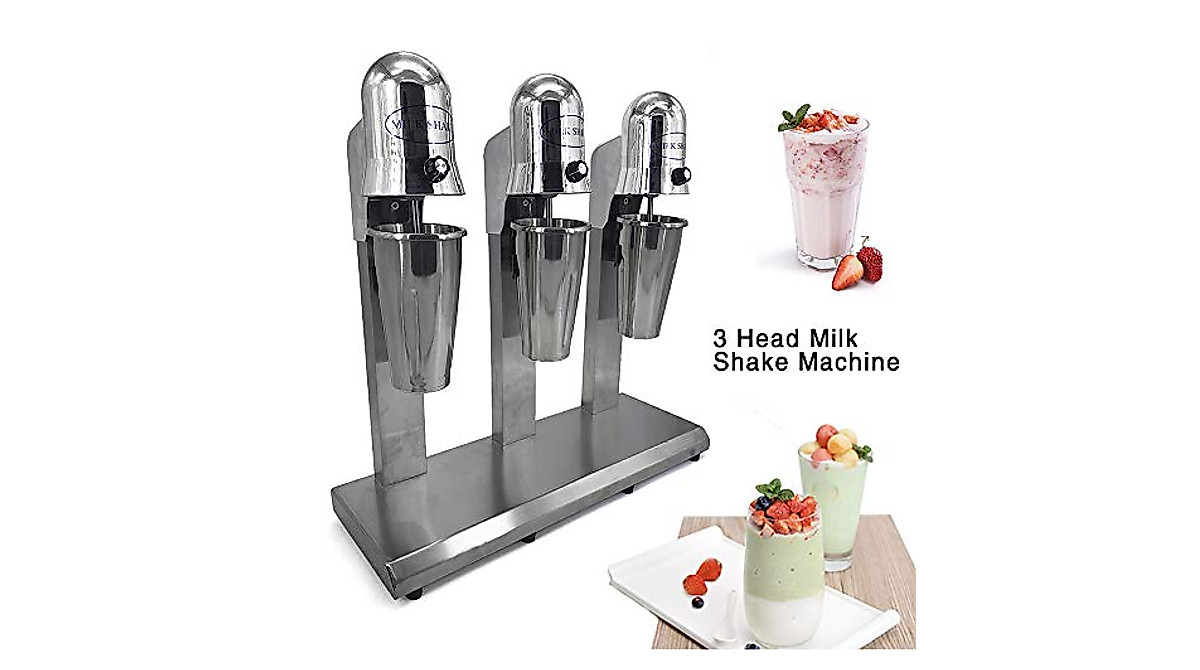 SNKOURIN 3-Head Milkshake Maker for Delicious Beverages
