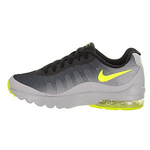 Nike Kids Boy's Air Max Invigor (Big Kid) Wolf Grey/Black/Volt 5.5 Big Kid M
