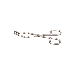 EISCO Crucible Tongs, with Bow - 4" Capacity - Stainless Steel - Flat Ends - 8.25" in Length