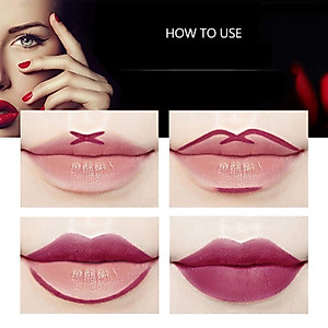 Matte Lip Liner Pencil, Professional Long Lasting Lip Liner Pencil Waterproof Lip Liners, Pack of 12