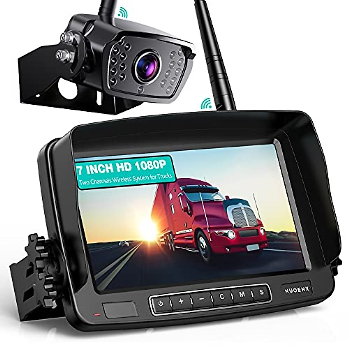 Nuoenx Wireless Backup Camera, 7 Inch Monitor Rear View Camera System ...