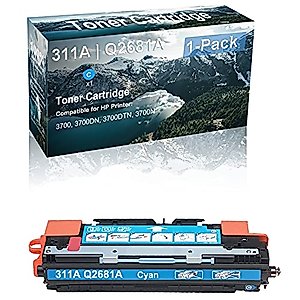 1-Pack (Cyan) Compatible High Capacity 308A 311A | Q2681A Toner Cartridge use for HP 3700 3700DN 3700DTN 3700N Printer
