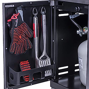 Char-Broil 463255721 Signature TRU-Infrared 4-Burner Cabinet-Style Windowed Gas Grill, Stainless