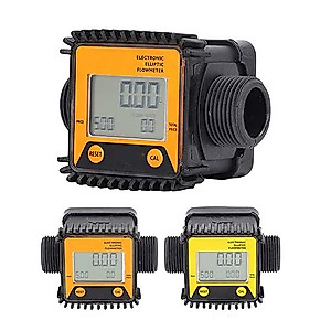 Flow Control Meter Digital Fuel Flow Meter, Convenient Operation Flow Controller for Used in Petroleum,Food, Etc. (Color : Yellow, Size : 1)