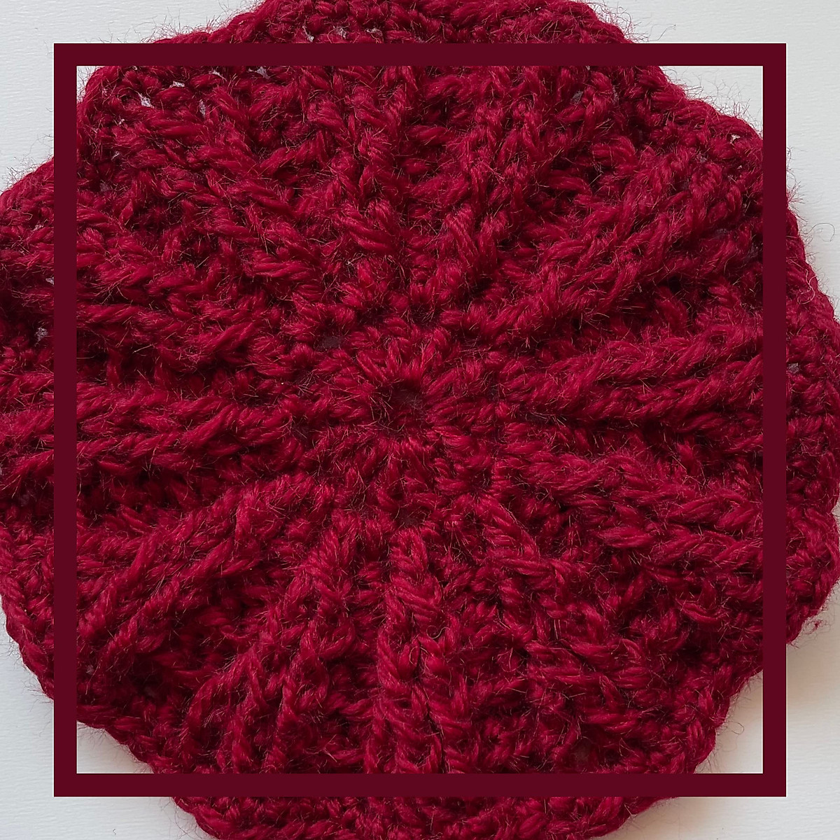 Woolen Delights Soft Wool Yarn for Crocheting, 3 Skeins, 522Yds/300G, Free Patterns - #4 Medium Aran/Heavy Worsted Weight Wool Yarn for Knitting - Crimson Red