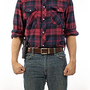 Nexbelt Men's Belt, Rogue CCW Espresso Leather Gun Tactical Ratchet Rich Brown Belt for Concealed Carry