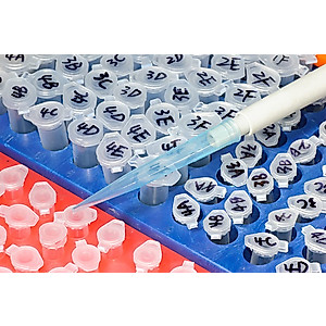 Ackers Science 500Pcs 1.5ml Polypropylene Graduated Microcentrifuge Tubes with Snap Cap,Natural
