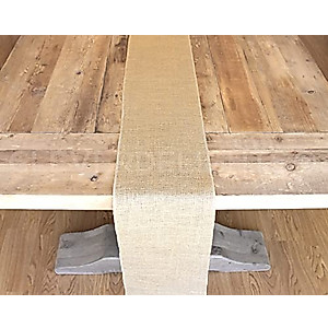 CleverDelights 9" Premium Burlap Roll - 10 Yards - No-Fray Finished Edges - Natural Jute Burlap Fabric