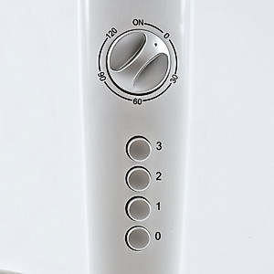 Hurricane Stand Fan - 16 Inch | Supreme Series |90 Degree Oscillation, 3 Speed Settings, Adjustable Height 41 Inches to 55 Inches - ETL Listed, White