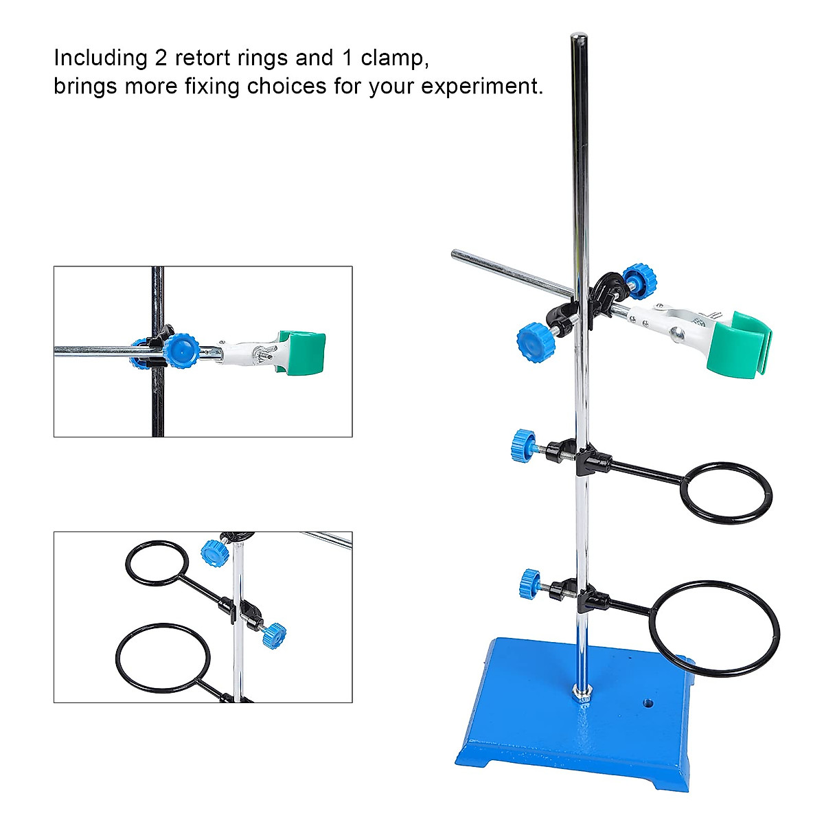 Laboratory Iron Stand, Lab Metal Support Stand High Reliability for Laboratory