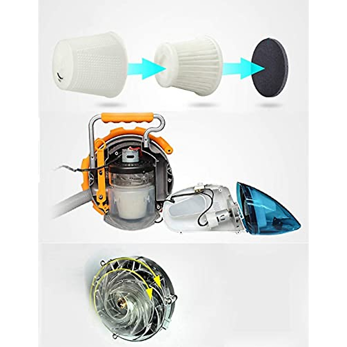 Car Car Interior Wet and Dry 12V Powerful High Power Car Supplies Shark vacum Cleaner kshu ZJ666