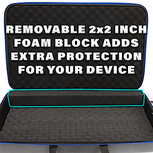 CASEMATIX Travel Case Compatible with Numark Mixstream Pro Plus, Mixstream Pro Go Standalone DJ Controller, Numark NV2 Serato Mixers and More - Includes Carrying Case Only with Shoulder Strap