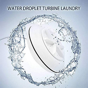 3 in 1 Mini Washing Machine, Ultrasonic Turbine Sterilization Washer, USB Cable Portable Washing Machine, Convenient for Camping Travel Business Trip (Black)