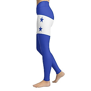 TAIZIYEAH Womens Fashion Yoga Honduras Flag Slim Pants Exercise Yoga Pants Workout Leggings for Womens Running Pants S